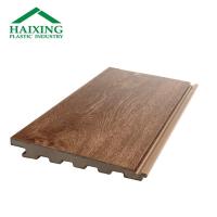 China Coffee Plastic Wood Composite Wall Panels 100-180mm for Outdoor Building Prefabricated House for sale