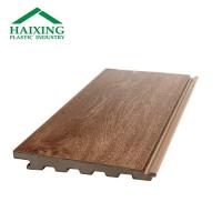 China Coffee Plastic Wood Composite Wall Panels 100-180mm for Outdoor Building Prefabricated House for sale