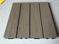 China Outdoor PVC Anti-Slip DIY Path Decking Floor 300mm x 300mm Interlock Profile for sale