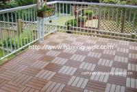 China Outdoor PVC Anti-Slip DIY Path Decking Floor 300mm x 300mm Interlock Profile for sale