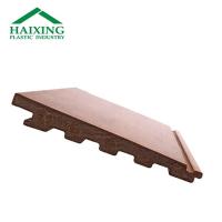 China Solid WPC PVC Wood Natural Plastic Fence Panel 100-180mm x 10-26mm 2m Length for sale