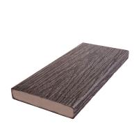 China Outdoor PVC Foam Decking 140x25mm Anti Slip Wood Grain Co Extrusion WPC Flooring for sale