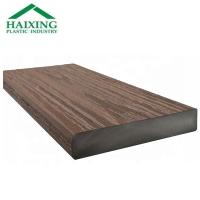 China Outdoor PVC Foam Decking 140x25mm Anti Slip Wood Grain Co Extrusion WPC Flooring for sale