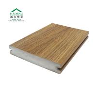 China ASA PVC Co-extrusion Backyard Deck Floor Tile 140mm x 25mm Custom Length for sale