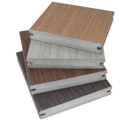 China Haixing PVC Foam Decking 140mm x 25mm ASA Co-extrusion Anti UV No Crack for Outdoor Indoor for sale