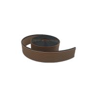 China WPC Yacht Deck 19cm x 25m Teak Wood Texture Outdoor Flooring 5mm Thick for sale