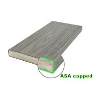 China 140mm x 25mm Solid PVC Decking Anti-Fading ASA Capped for Outdoor Garden Eco-Friendly for sale