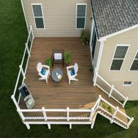 China Eco-friendly PVC Foam Decking 140mm x 25mm Outdoor Vinyl Flooring Likewood Finish for sale
