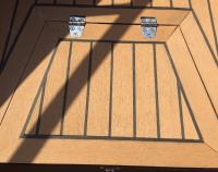 China Waterproof PVC Synthetic Teak Marine Decking 190mm x 5mm x 25m CE ISO for sale