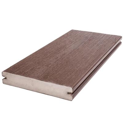 China Teak WPC Wood Plastic Composite Decking 140mm x 25mm Eco-Friendly PVC Flooring for sale