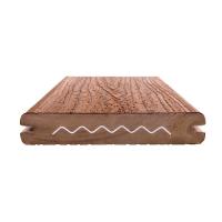 China PVC Aluminum Composite Decking 140mm x 25mm Luxury Outdoor Terrace Flooring Wood Grain for sale