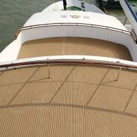 China PVC Composite Teak Sheet 25m Length 5mm Thickness Waterproof Fireproof Anti-slip for Boat for sale