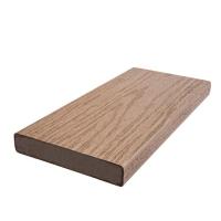 China PVC WPC Outdoor Decking 140x25mm UV Resistant Wood Plastic Composite Flooring for sale