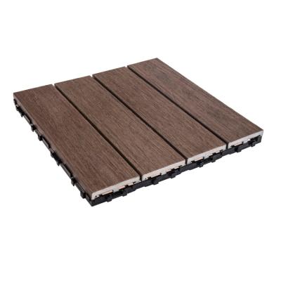 China DIY Outdoor PVC Decking Co-extruded WPC Square Pool Deck Tiles for Plastic-Based Design for sale