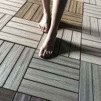 China DIY Outdoor PVC Decking Co-extruded WPC Square Pool Deck Tiles for Plastic-Based Design for sale
