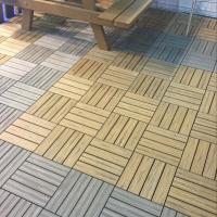 China DIY Outdoor PVC Decking Co-extruded WPC Square Pool Deck Tiles for Plastic-Based Design for sale