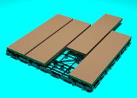 China DIY Outdoor PVC Decking Co-extruded WPC Square Pool Deck Tiles for Plastic-Based Design for sale