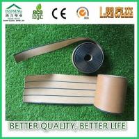 China 5mm Thick PVC Synthetic Teak Marine Deck Flooring 25m Roll for Yacht Boat for sale