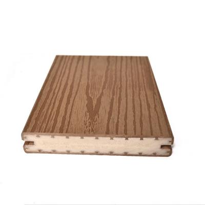 China PVC ASA Composite Decking 140x25mm Slip Resistant Outdoor Garden Balcony Flooring CE ISO for sale