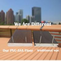 China PVC Foam ASA Composite Decking Board 140x25mm Outdoor Crack Resistant Waterproof Trex for sale