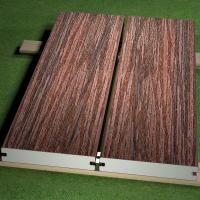 China Coffee Wood Texture Surface Co-Extrusion Paddock Panel Board for Easy Click Installation for sale
