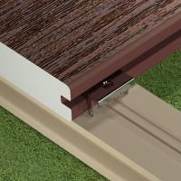China Coffee Wood Texture Surface Co-Extrusion Paddock Panel Board for Easy Click Installation for sale
