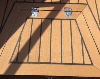 China PVC Synthetic Teak Boat Decking 190x5mm Marine Flooring CE ISO for sale