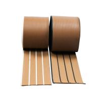 China PVC Synthetic Teak Boat Decking 190x5mm Marine Flooring CE ISO for sale