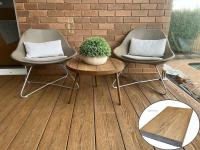 China LIKEWOOD PVC Composite Decking 140mm x 25mm Wood Grains Outdoor Terrace Flooring for sale