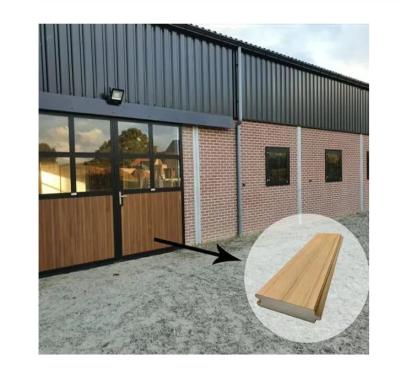 China ASA Capped PVC Composite Decking 140mm x 25mm Wood Grain Garden Fencing Panel 4m Length for sale