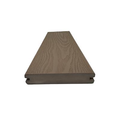 China Grooved Solid Decking for Exterior Installations Length 12ft and Above 18mm Thickness for sale