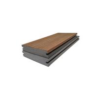 China PVC Foam Decking 140mm x 25mm Grooved Solid Board for Outdoor Homes for sale