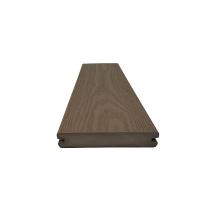China PVC Foam Decking 140mm x 25mm Grooved Solid Board for Outdoor Homes for sale
