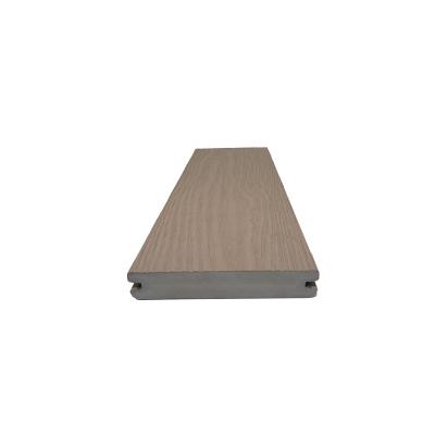 China End Homes' Luxurious Grooved Solid Decking with Matt Finish and Optional Wood Grains for sale