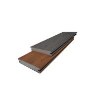 China End Homes' Luxurious Grooved Solid Decking with Matt Finish and Optional Wood Grains for sale