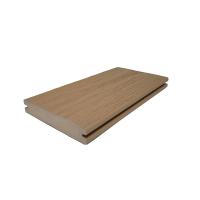 China 140mm*25mm Eco-Conscious Grey Grooved Solid Decking for Sustainable Building Projects for sale