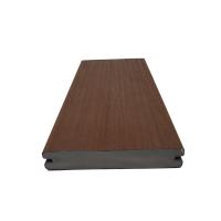 China 140mm*25mm Eco-Conscious Grey Grooved Solid Decking for Sustainable Building Projects for sale