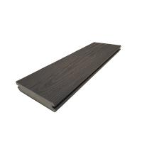 China 140mm*25mm Eco-Conscious Grey Grooved Solid Decking for Sustainable Building Projects for sale