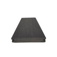 China Foamed PVC Co-extruded Decking 140mm x 25mm with ASA Coating Anti UV Slip Resistant for sale