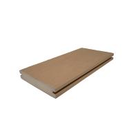 China Foamed PVC Co-extruded Decking 140mm x 25mm with ASA Coating Anti UV Slip Resistant for sale