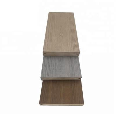 China 18mm PVC Foam and ASA Functional Grooveless Solid Decking for Practical Outdoor Spaces for sale
