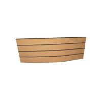 China 190mm x 5mm x 25000mm ASA PVC Foam Ship Decking Flooring Teak Grey for sale