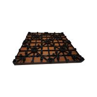 China Foamed PVC Decking 300mm x 300mm Co Extruded ASA Coated Wood Grain Embossing for sale