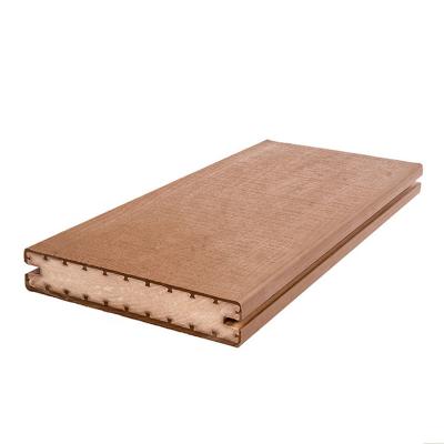 China Foam PVC Decking 140mm x 25mm Co Extrusion Anti Crack Fireproof UV Resistant Custom Lengths for sale