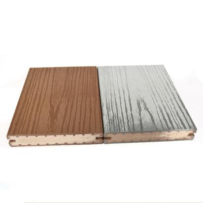 China Foam PVC Decking 140mm x 25mm Co-Extrusion Anti Crack Fireproof 20 Year Warranty for sale