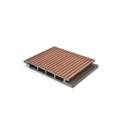 China PVC ASA Co-Extrusion Hollow Decking 140mm x 25mm Fireproof Anti UV 20 Year Warranty for sale