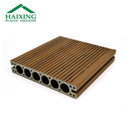 China Hollow Removable PVC ASA Co-Extrusion Decking 140mm x 25mm Anti-Crack Outdoor for sale