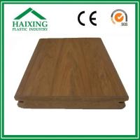 China Eco Friendly PVC Wood Plastic Composite Decking 140x23mm Realistic Wood Look for sale