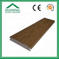 China Eco Friendly PVC Wood Plastic Composite Decking 140x23mm Realistic Wood Look for sale
