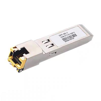 China SFP-GE-T 100m SFP Fiber Optic Transceiver Module RJ45 1GE Copper 1.25G for sale